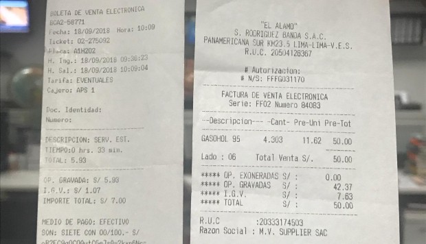 Boletas electrónicas de hoteles y restaurantes incluirán DNI del cliente