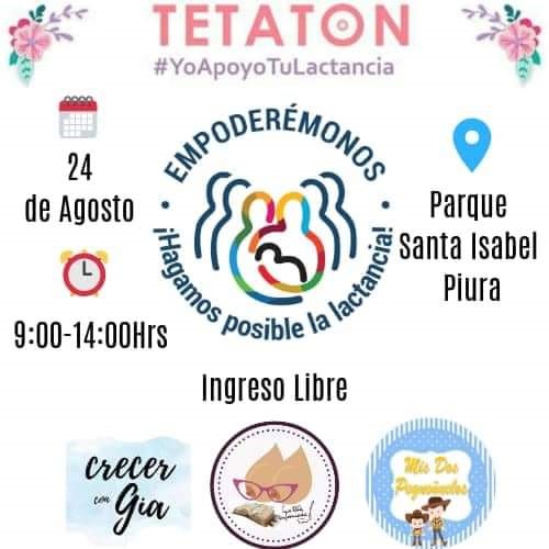 “Tetatón” se celebrará en Piura por la semana de la Lactancia Materna